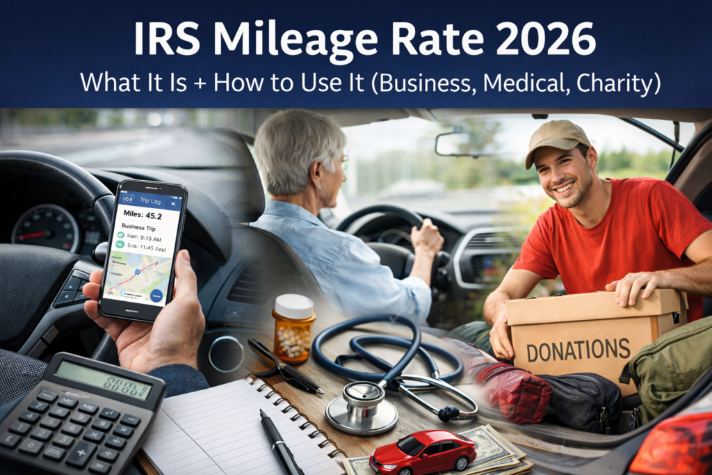 IRS Mileage Rate 2026: Current Standard Rates, Calculator & Examples ...
